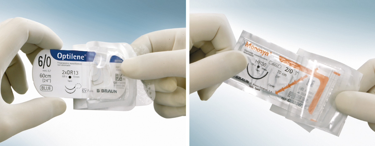 Verpackung und Nadeln